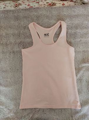 Roze majica na bretele za žene