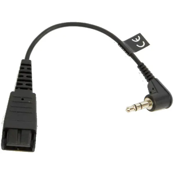 JABRA QD Cord to 3.5mm plug without call controller e.g. Blackberries, I-Phones ( 8800-00-69 )