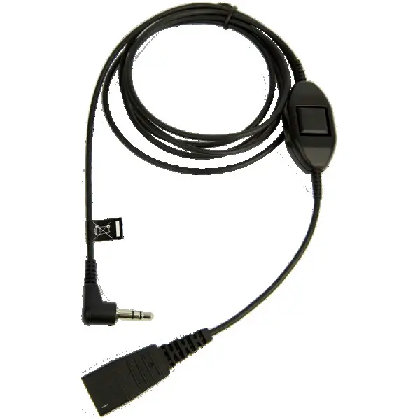 JABRA QD Cord to 3.5 mm jack. With in-line call-answering; for Alcatel 8er and 9er Series ( 8735-019 )