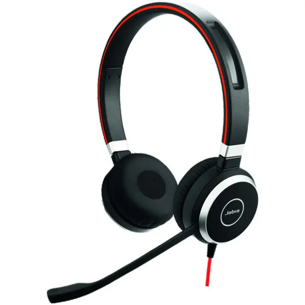 JABRA Duo headset ONLY for JABRA EVOLVE 40 UC with 3.5mm Jack (without USB Controller), headband, discret boomarm ( 14401-10 )