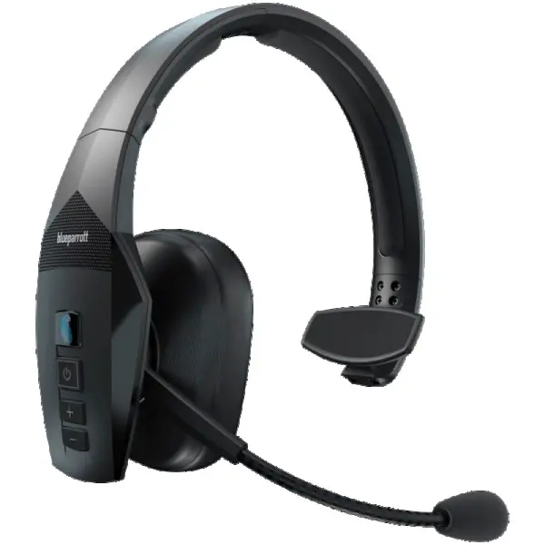 JABRA BlueParrott B550-XT HDST, Leatherette Cushion (installed), Foam Cushion, 2 x Mic foams, USB cable, Automotive Charger, QSG, Warning a