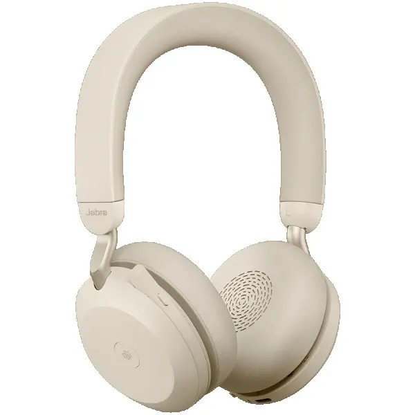 JABRA EVOLVE2 75, Link380c MS Stereo Beige, EVOLVE2 75 headset Beige MS, Link 380 BT adapter USB-C MS,1.2m USB-C to USB-C cable, carry pouc