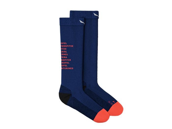 ČARAPE SALEWA ŽENSKE ORTLES DOLOMITES MERINO CREW blue-electric