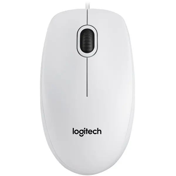 LOGITECH Corded Mouse B100 - Business EMEA - WHITE ( 910-003360 )