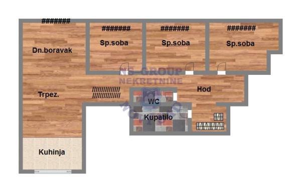 Četvoroiposoban stan na prodaju, 88m2, 173.020€