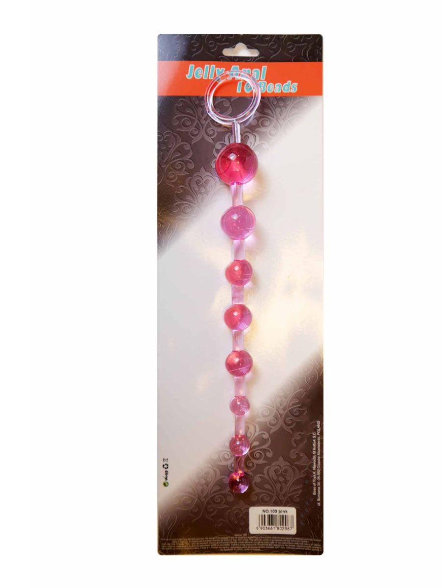 Jelly Anal 10 Beads Pink