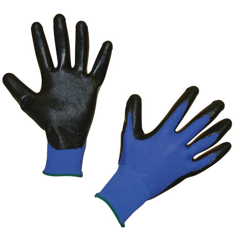 3e – Rukavice od finog pletiva Nytec, plavo-crne, vel. 10 – 297434-3E