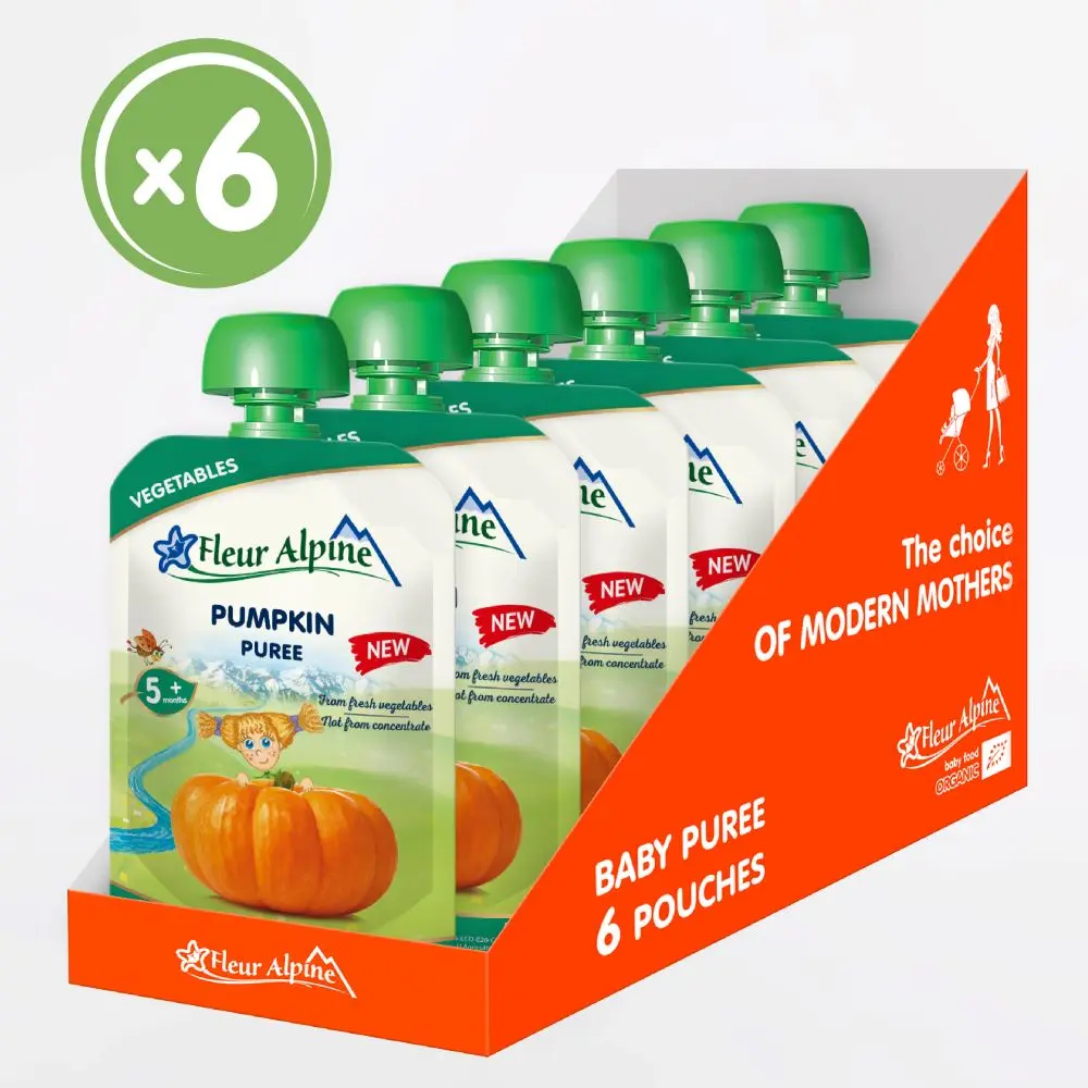 Fleur Alpine organski pire sa bundevom 5+, 90gr x 6 kom