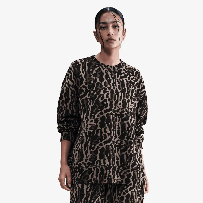 Nike W NSW PHNX FLC OS AOP CREW
