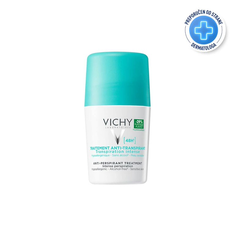 VICHY DEODORANT Tretman Protiv Intenzivnog Znojenja 48h Roll-on 50 mL