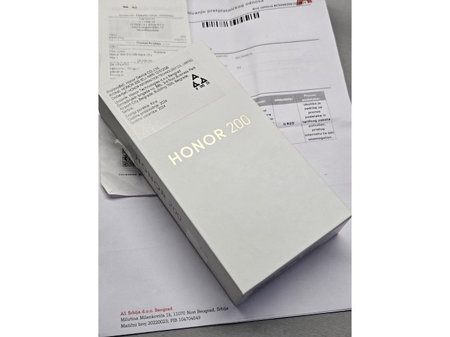 Honor 200 5G  12GB  512GB  NOV račun Garancija