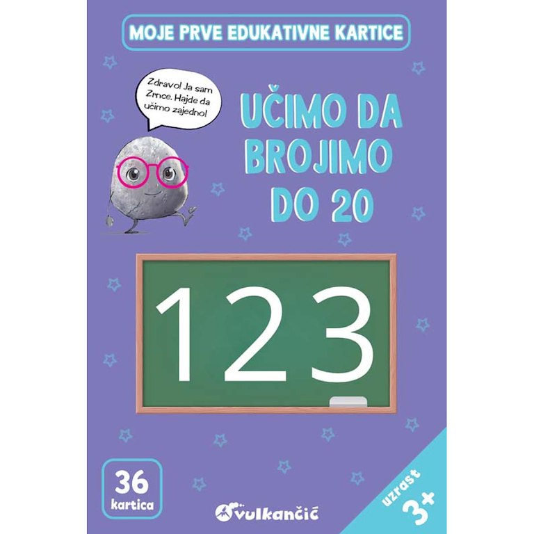 ZRNCE KARTICE – UČIMO DA BROJIMO DO 20 – LATINICA
