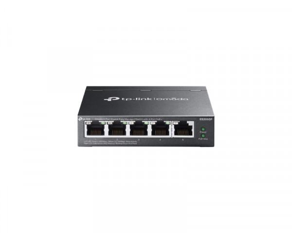 TP-LINK_ ES205GP 5-Port 10100Mbps Gigabit Switch sa 4-Port PoE+