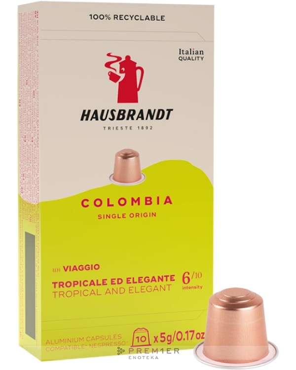 Hausbrandt Columbia 10/1 Capsules - Nespresso® kompatibilne kapsule