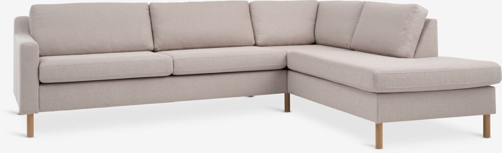 Sofa HELLERUP open-end right beige