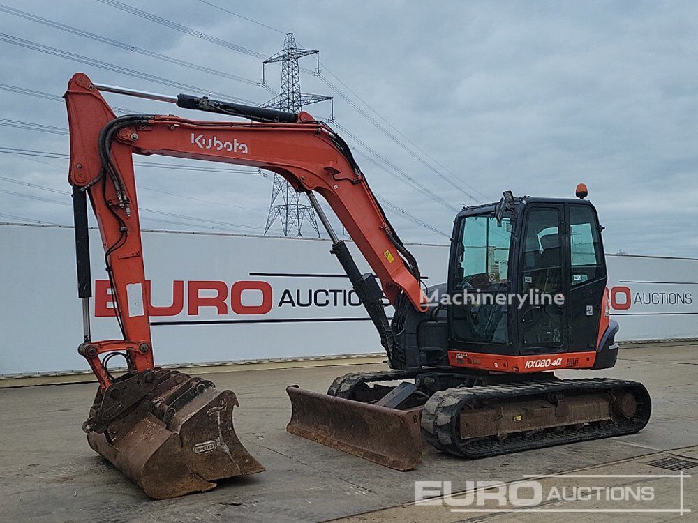 Prodaje se Kubota KX080-4A mini bager na aukciji