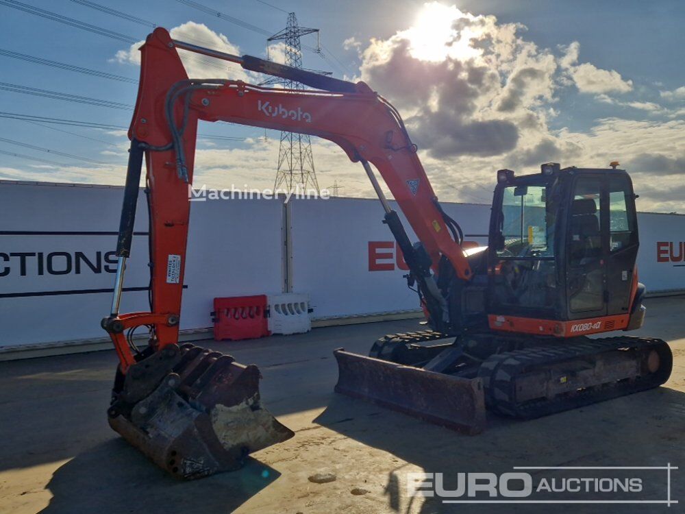 Prodaje se Kubota KX080 mini bager na aukciji