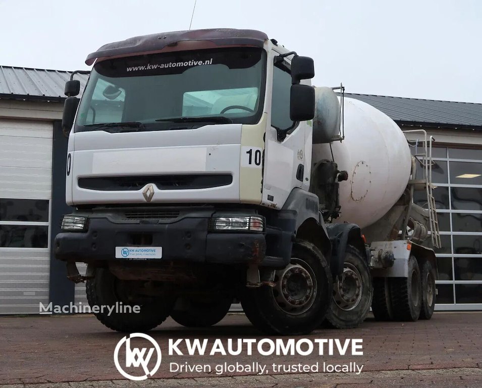 Renault Kerax 370 8X4/ MIXER/ BARYVAL 9 M3/ CRUISE CONTROL/ kamion s mešalicom za beton
