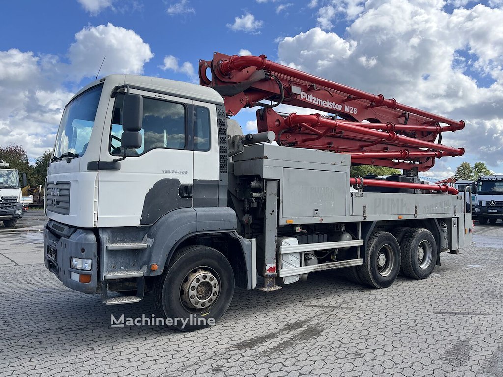 Putzmeister BSF28-4.11 H na šasiji MAN 26.320 pumpa za beton
