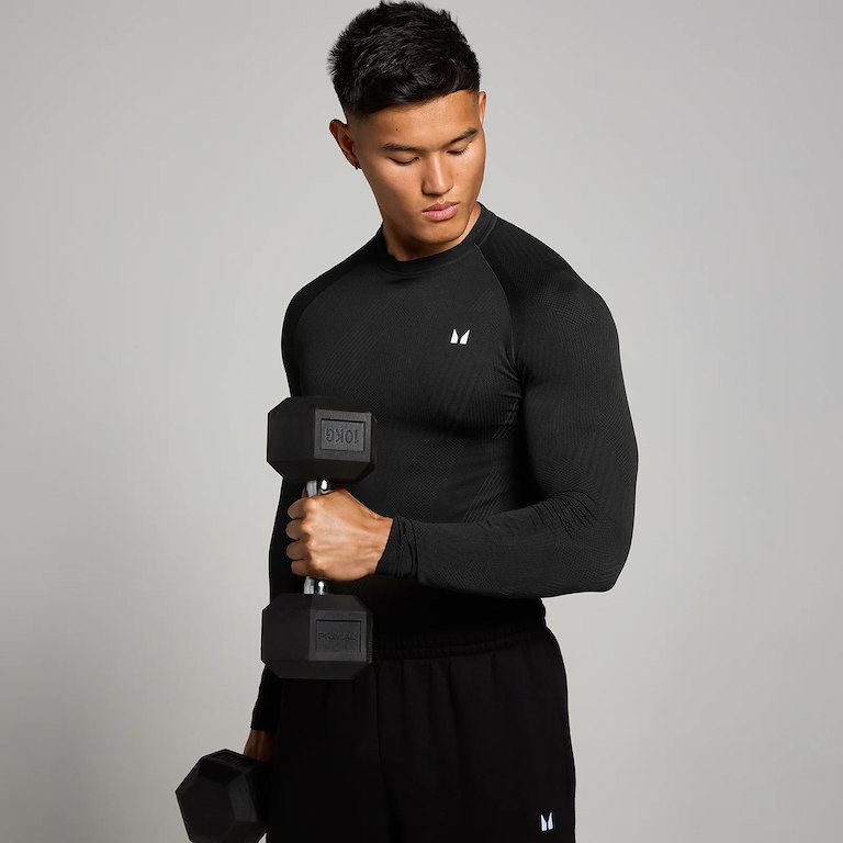 MP Men's Tempo Pillar Graphic Seamless Long Sleeve Top