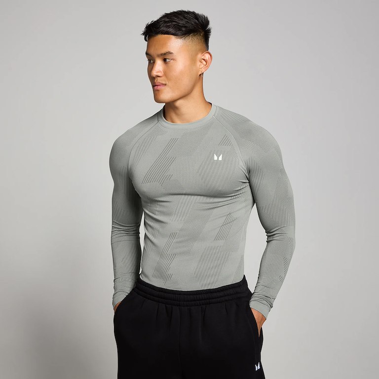MP Men's Tempo Pillar Graphic Seamless Long Sleeve Top