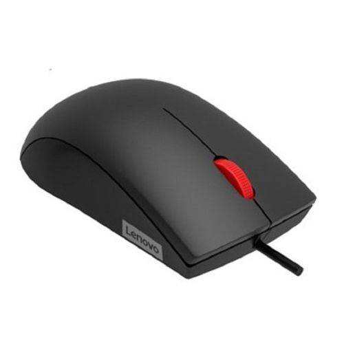 Lenovo GY51L52636 LED Optical USB Mouse 120 Wired, Black, 1600 DPI, cable 1.5m, 3 click