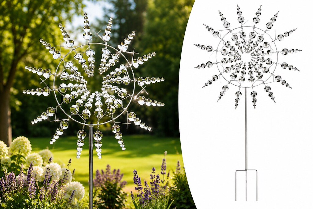 Kinetička vetrenjača „Baštenska magija“ EternaTwirl, 31 cm    Umirujuće