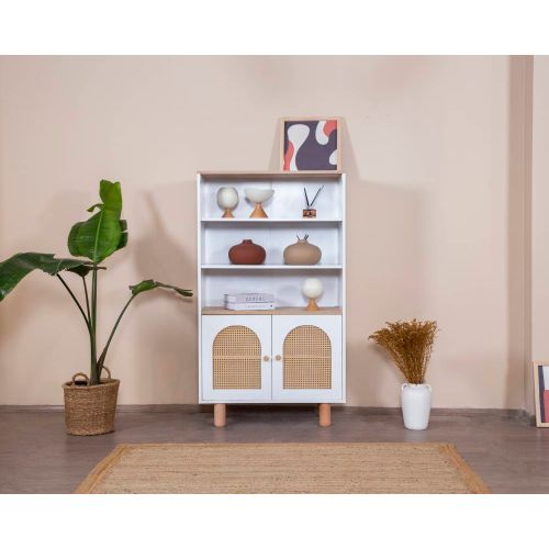 Bohem - White, Oak White Oak Bookshelf