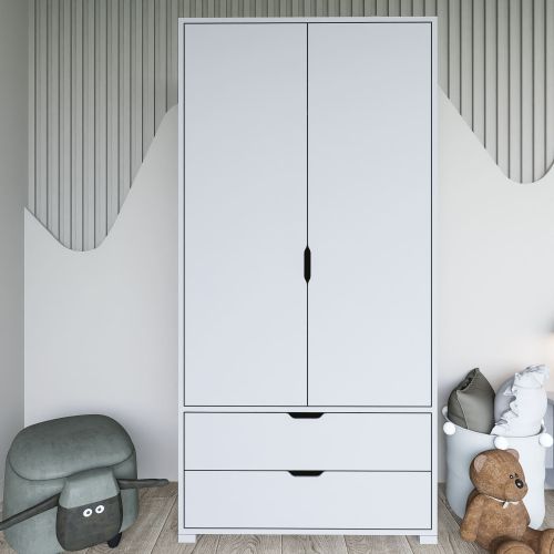 90 cm 1600-016 White Wardrobe