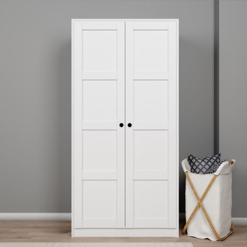 Lucas 1600-85 White Wardrobe