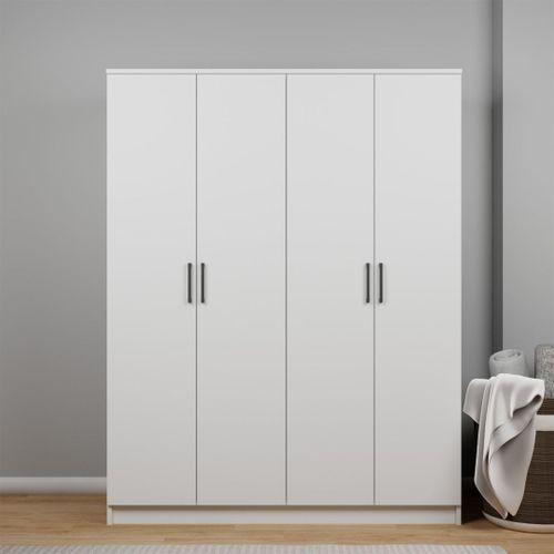 Kardelen 1600-99 White Wardrobe