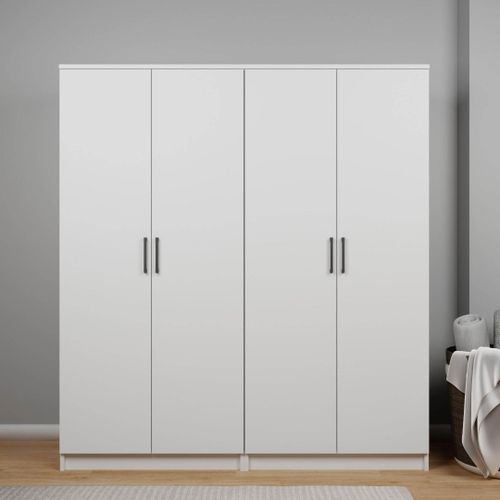 Kardelen 1600-103 White Wardrobe