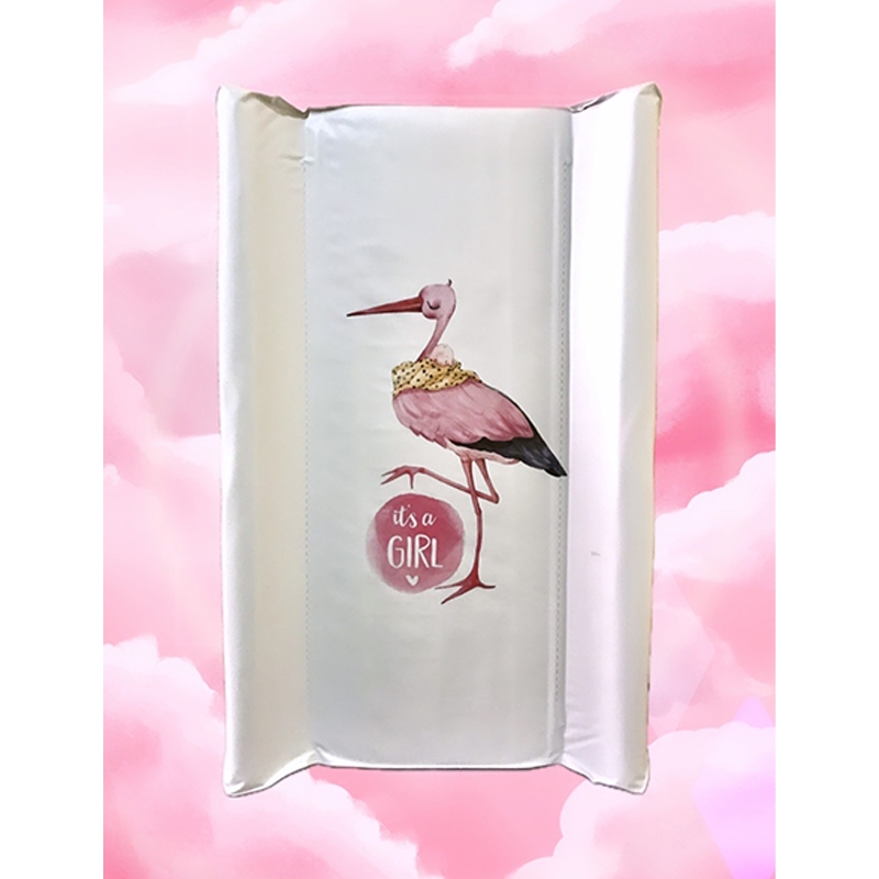 Deksi tvrda podloga za povijanje 78x50cm Roda roze