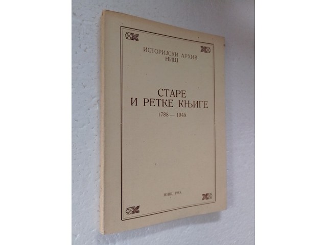 STARE I RETKE KNJIGE 1788-1946