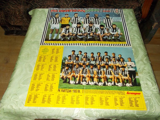 FK Partizan Beograd - 1985/86 raspored i jesenji prvak