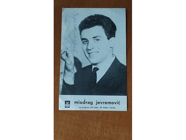 Miodrag Miki Jevremović - Autogram - Potpis