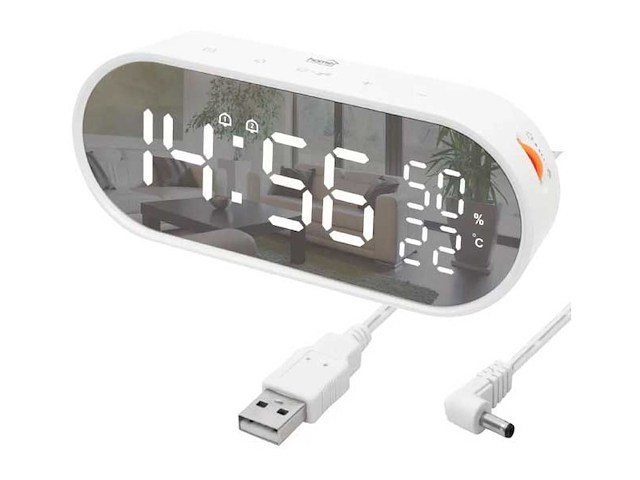 Digitalni stoni sat sa budilnikom USB Home LTC06