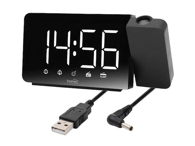 Digitalni stoni sat sa projektorom i FM radio prijemnikom USB Home LTCRP03