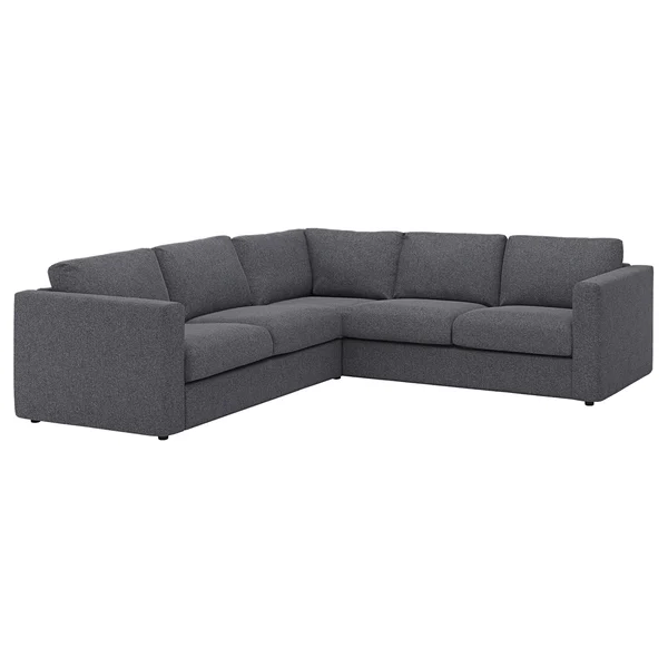 Ugaona sofa, 4-sed, Gunnared zagasitosiva