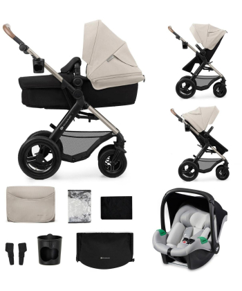 Kinderkraft Moov 2 Air kolica za bebe 3 u 1 Light Grey