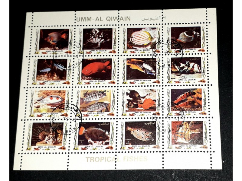 Tropske ribe 1973 - minijat.blok