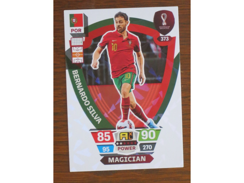 PANINI QATAR 2022 BERNARDO SILVA MAGICIAN ADRENALYN 373