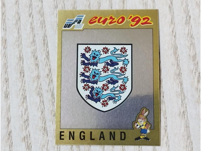 EURO 92 Panini ENGLAND br. 92 MINT!!!