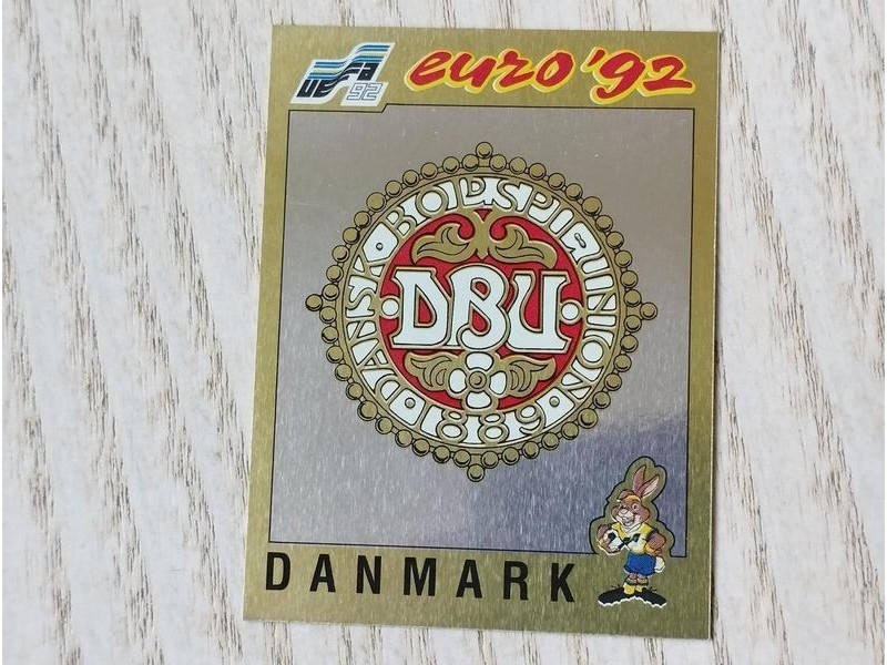 EURO 92 Panini DANMARK br. 214 MINT!!!