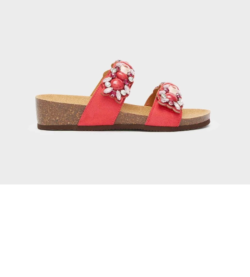 Scholl papuče PALAU 2 STRAPS-crvene