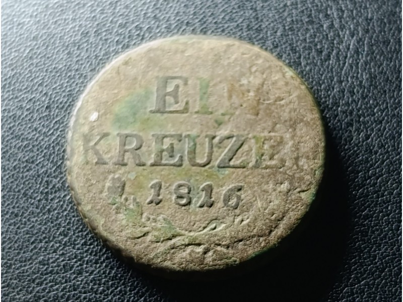 AUSTRIJA 1 KREUTZER 1816