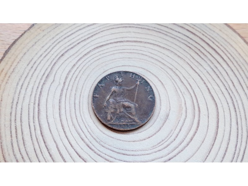 VELIKA BRITANIJA FARTHING 1919 GODINA