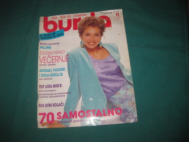 Burda 1990. novembar + krojevi + prevod