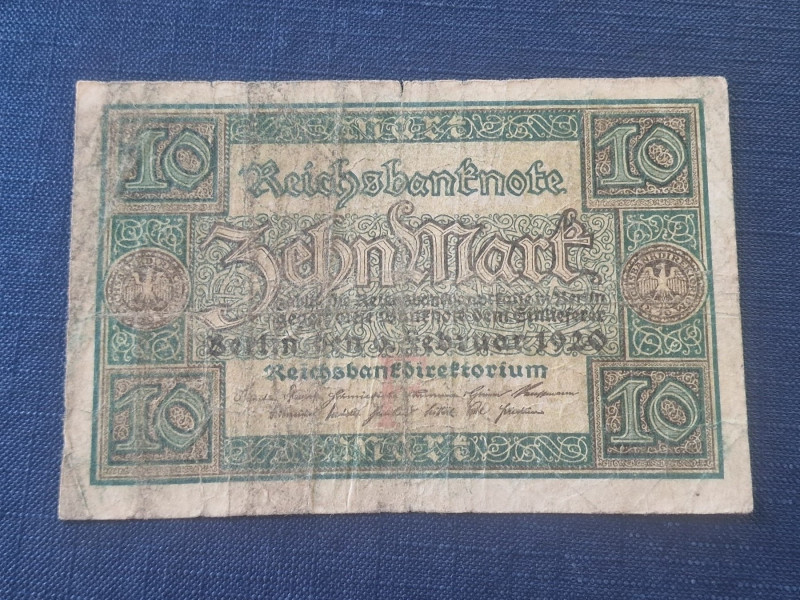 Nemački Rajh 10 Maraka 1920 F
