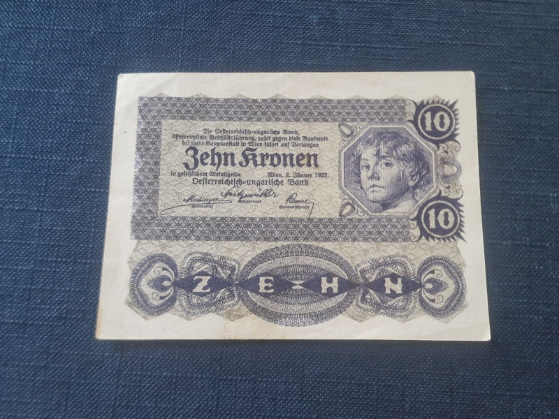 Austrija 10 Kruna 1922